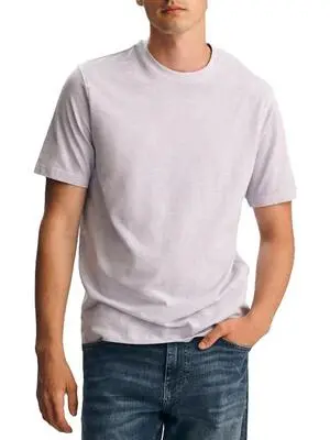 MAVI Pale Blue Slub Cotton Blend T-shirt Halogen Blue