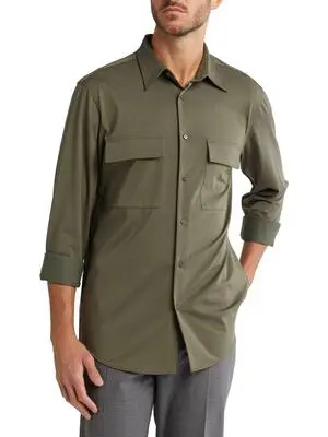 Theory Noll Long Sleeve Button-up Shirt - Uniform