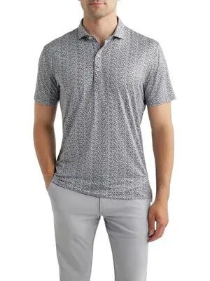 Johnnie-o Petals Featherweight Performance Polo Black
