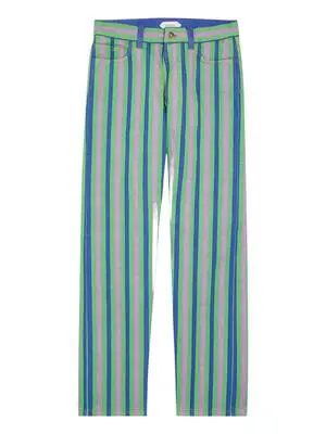 VERSACE Versace Striped Straight-Leg Jeans