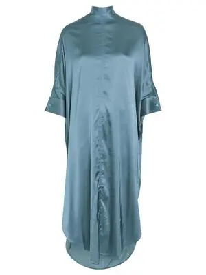 Acne Studios Cowl-back Draped Midi Dress - Blue