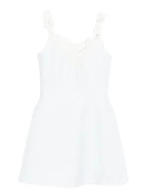 SHUSHU/TONG SHUSHU TONG Ruffled V-Neck Mini Dress