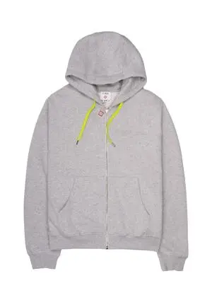 Casablanca Fitted Hooded Zip-up Sweatshirt - Gray