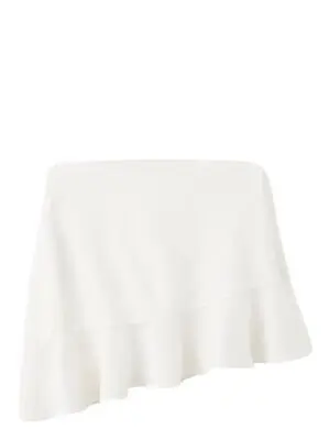 MANGO MANGO TEEN Asymmetrical Ruffled Miniskirt