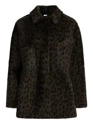 FURLING BY GIANI Furling By Giani Leopard Print Coat