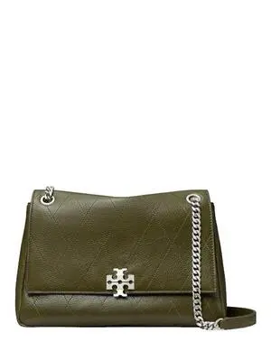 Tory Burch Charlie Quilted Leather Shoulder Bag - Leccio
