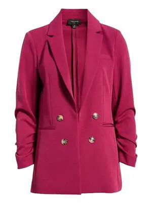 TAHARI ASL Tahari ASL Faux Double-Breasted Blazer