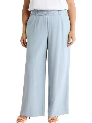 Wit & Wisdom Skyrise High Rise Wide Leg Pants - Jet Stone