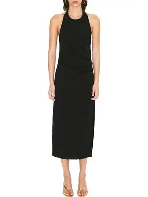 Mango Lola Halter Neck Dress - Black