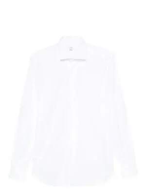 MAZZARELLI Lapel Long Sleeve Shirt - White