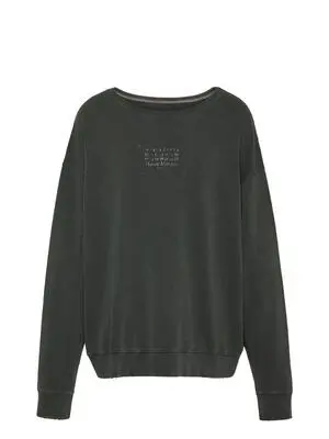 MAISON MARGIELA Stamp Logo Sweatshirt - Black