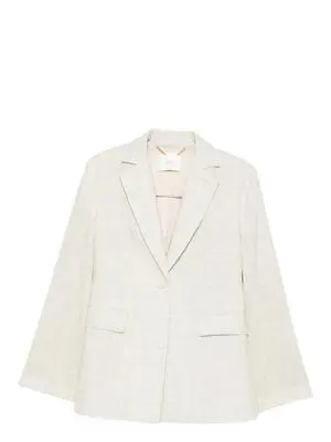JOSEPH Maati Pocket Single-breasted Blazer - Off-white