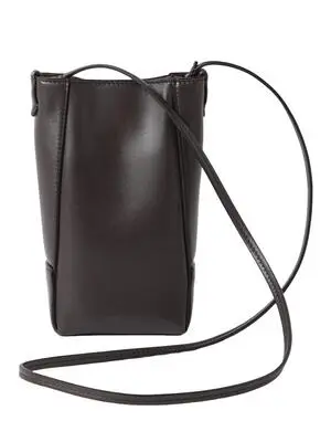 Brunello Cucinelli Monili-trim Leather Crossbody Bag - Black
