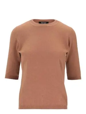 Lela Rose Mid-length Sleeve Knitted Sweater - Camel