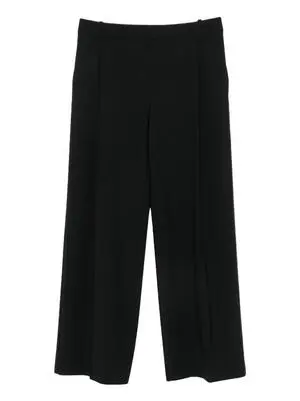 SIR. Tailored Pleated Trousers With Belt Loops - Black