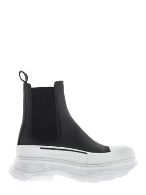 Alexander McQueen Tread Slick Chelsea Boots - White