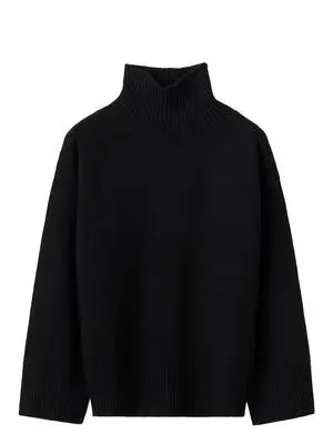 SOFT GOAT Soft Goat Roll-Neck Ribbed-Trim Sweater