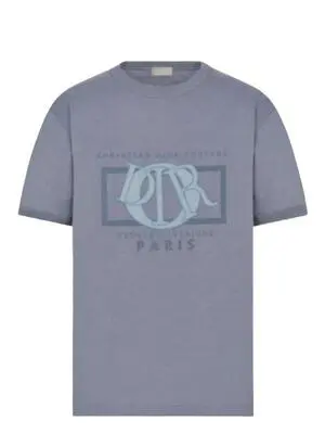 Dior Relaxed-fit Crewneck T-shirt - Blue