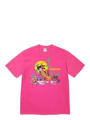 Supreme Supreme All Dogs Go To Heaven T-shirt 'fuchsia' Fuchsia