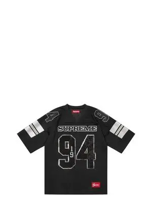 Supreme Sequin Football Jersey - Black