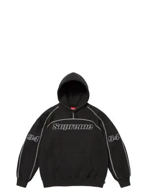 Supreme Fw25 Overlock Hooded Sweatshirt - Black