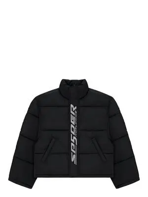 SP5DER Trackhawk Puffer Jacket - Black