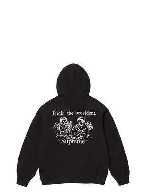 Supreme Fw25 President Hooded Sweatshirt - Black