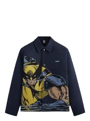 Kith For X-men Wolverine Tapestry Coaches Jacket - Nocturnal