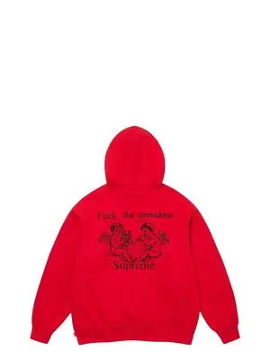 Supreme Fw25 President Hooded Sweatshirt - Red