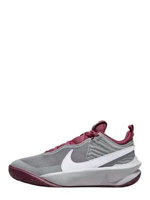 Nike Team Hustle D10 Athletic Sneakers - Grey/red