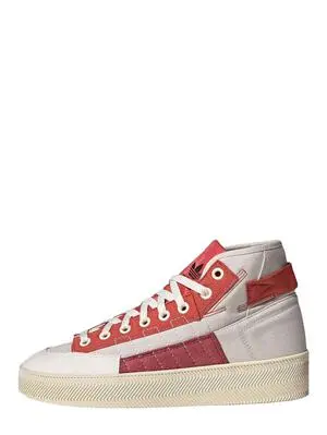 Adidas Nizza Parley High Top Sneakers - Cream/red