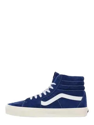 VANS Sk8-hi Pig Suede High Top Sneakers - Blue/white