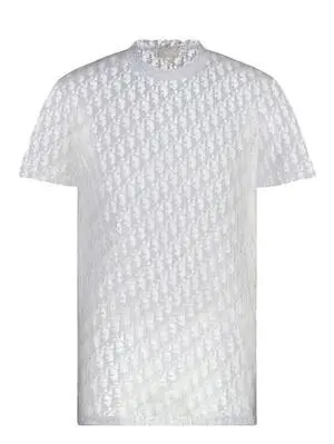 Dior Knit Printing Short Sleeve - White