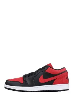 JORDAN 1 Retro Low 'bred - Black/gym Red-white