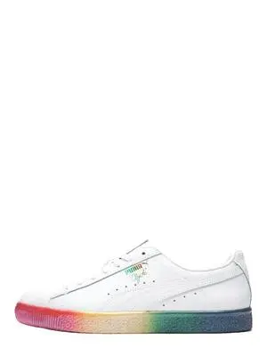 PUMA Clyde "pride Rainbow" Low Top Sneakers - White