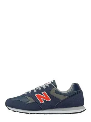 NEW BALANCE 393 Suede And Mesh Sneakers - Navy