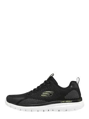 Sketchers Black" Athletic Low Top Sneakers - Black/white