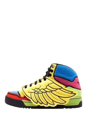 Adidas Jeremy Scott Rainbow High Top Sneakers - Multi-color
