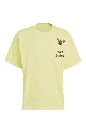 Adidas Originals Artist Tee Ss Dragon Pattern Pocket Short Sleeve - Yellow