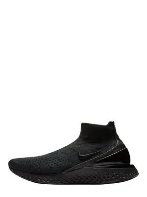 Nike Rise React Flyknit High Top Sneakers - Black