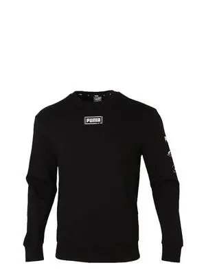 PUMA Rebel Crew Long Sleeve Sweater - Black/white