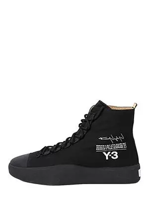 Adidas Y-3 High Top Sneakers - Black