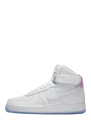Nike Force 1 High Premium Sneakers - White/blue