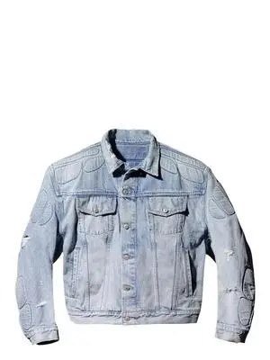 Yeezy X Balenciaga Padded Denim Jacket - Blue