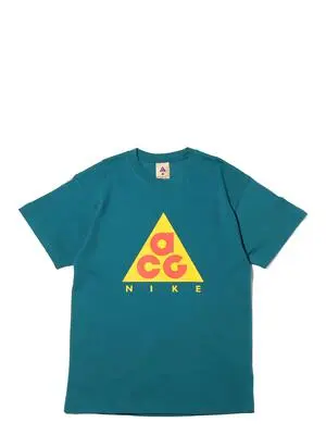 Nike Series Classic Logo Printing Casual Short Sleeve - Blue