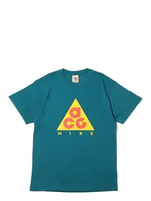 Nike Series Classic Logo Printing Casual Short Sleeve - Blue