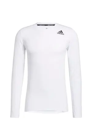 Adidas Tech Fitted Long Sleeve T-shirt - White/black
