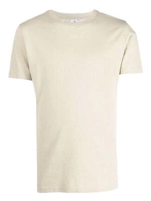 Off-White Fw21 Back Arrow Pattern Short Sleeve Ordinary Version Beige - Abbey