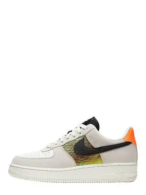 Nike Force 1 Low Iridescent Snakeskin Sneakers - Tan