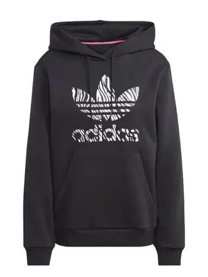 Adidas Zebra Animal Print Infill Hoodie - Black